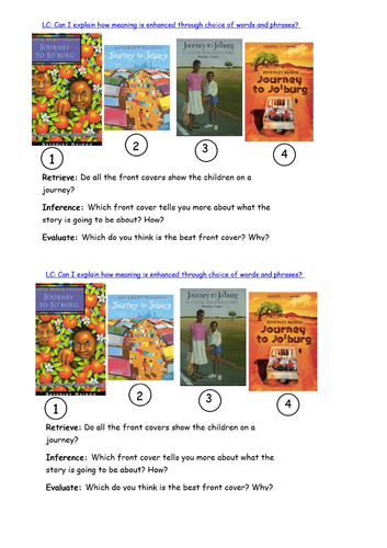 Journey to Jo'burg whole text planning and resources for upper KS2 (6 ...