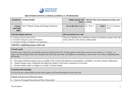 DP ESS Unit 3, 5, 6, 7, Lesson Plans | Teaching Resources