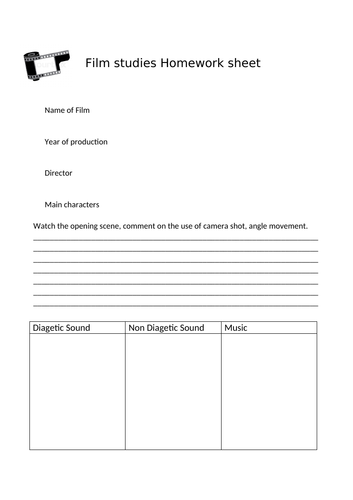 year 9 film studies, full course September - July | Teaching Resources