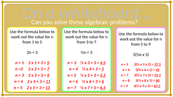 Express missing number problems algebraically | Teaching Resources