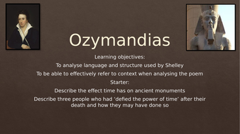 Ozymandias Poem Lesson with Lvl9 annotations | Teaching Resources