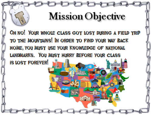 Famous Landmarks of the United States: Escape Room Geography | Teaching ...