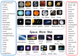 Space Resource with Wordmats and Vocabulary | Teaching Resources