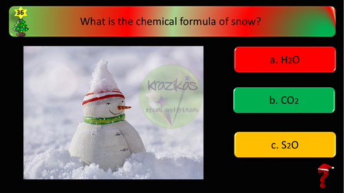 Science Christmas Quiz | Teaching Resources