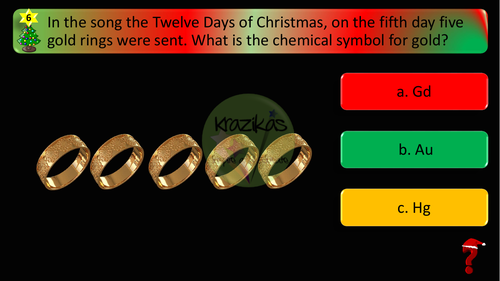 Science Christmas Quiz | Teaching Resources