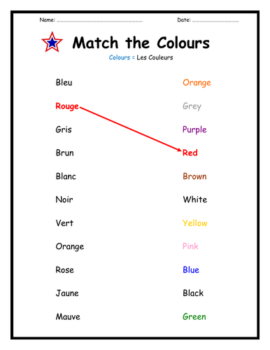 French worksheets - Numbers, Colours and Animals | Teaching Resources