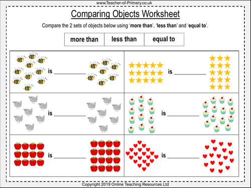 Comparing Objects - Year 2 | Teaching Resources