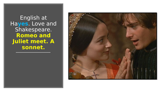 ROMEO MEETS JULIET SONNET | Teaching Resources