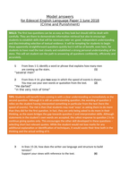 Edexcel GCSE English Language Paper 1 model answers (June 2018 ...