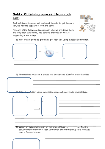 Filtering and evaporation KS3 | Teaching Resources
