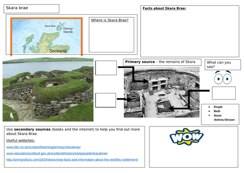 Skara Brae activity mat | Teaching Resources