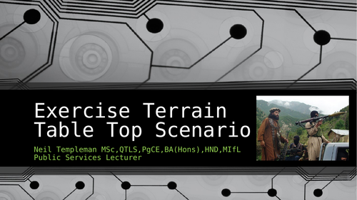 Table Top Scenario 1 (Exercise Terrain) Public Services Level 3 ...