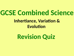 AQA GCSE Biology: Inheritance, Variation and Evolution | Teaching Resources
