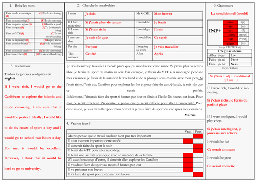 sports extremes - French - conditional (Allez 1 8.2) | Teaching Resources