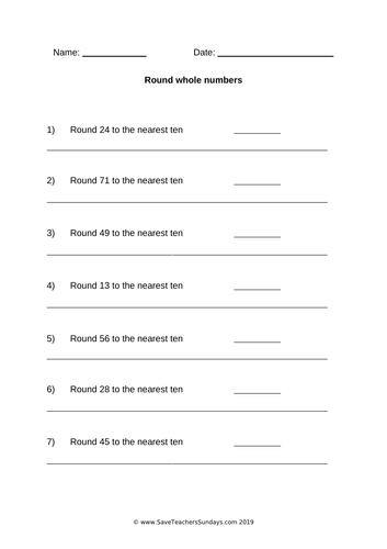 Year 5 Rounding Decimals Worksheets (differentiated), Presentation and ...