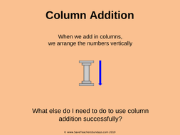 Year 5 Column Addition Worksheets (differentiated) and Other Resources ...