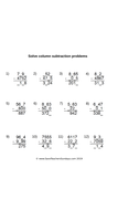 Year 5 Column Subtraction Worksheets (differentiated) and Other ...