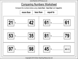 Comparing Numbers - Year 2 | Teaching Resources