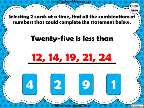 Comparing Numbers - Year 2 | Teaching Resources