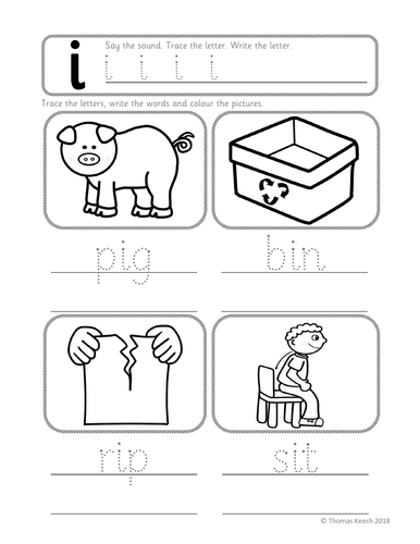 Phonics Worksheets, Lesson Plan, Flashcards - Jolly Phonics I Lesson ...