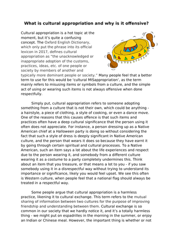 KS5 PSHE Cultural Appropriation | Teaching Resources