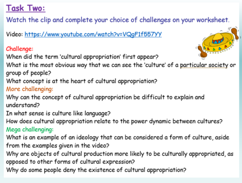KS5 PSHE Cultural Appropriation | Teaching Resources