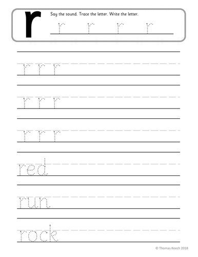 Phonics Worksheets, Lesson Plan, Flashcards - Jolly Phonics R Lesson ...