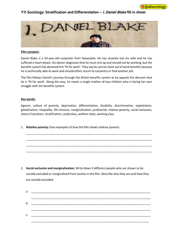 FREE!! GCSE Sociology (Eduqas / WJEC) - Stratification and ...