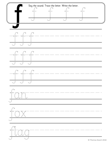 Phonics Worksheets, Lesson Plan, Flashcards - Jolly Phonics Letter F ...
