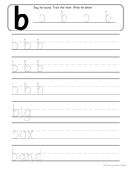 Phonics Worksheets, Lesson Plan, Flashcards - Jolly Phonics Letter B ...