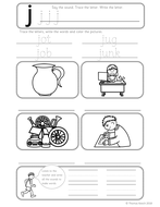 Phonics Worksheets, Lesson Plan, Flashcards - Jolly Phonics Letter J ...