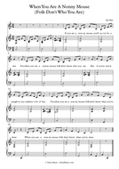 When You Are A Nonny Mouse (Folk Don't Know Who You Are) - Preschool ...