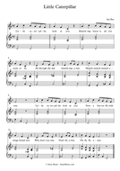 Little Caterpillar - Preschool Song, Video & Sheet Music | Teaching ...