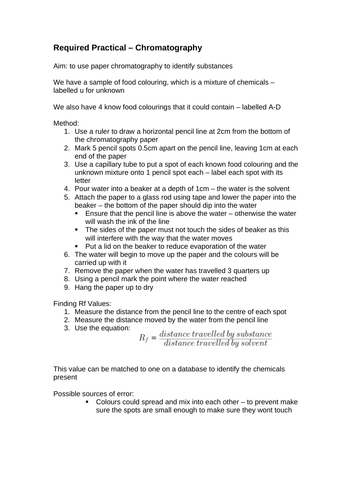 Chemistry Paper 2 (triple) Practicals | Teaching Resources