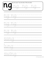 Phonics Worksheets, Lesson Plan, Flashcards - Jolly Phonics Letter ng ...
