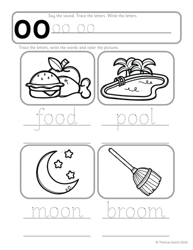 Phonics Worksheets, Lesson Plan - Jolly Phonics Letter Long oo Lesson ...