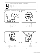Phonics Worksheets, Lesson Plan, Flashcards - Jolly Phonics Letter Y ...