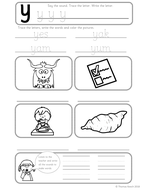 Phonics Worksheets, Lesson Plan, Flashcards - Jolly Phonics Letter Y ...