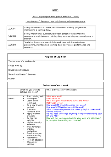 L2 Unit 3 Learning Aims & Helpsheets | Teaching Resources