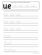 Phonics Worksheets, Lesson Plan, Flashcards - Jolly Phonics Letter ue ...