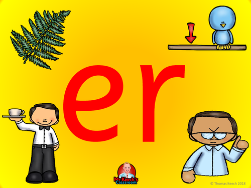 Phonics Worksheets, Lesson Plan, Flashcards - Jolly Phonics Letter er ...
