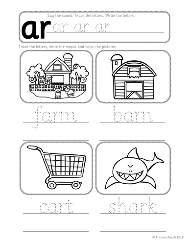 Phonics Worksheets, Lesson Plan, Flashcards - Jolly Phonics Letter ar ...