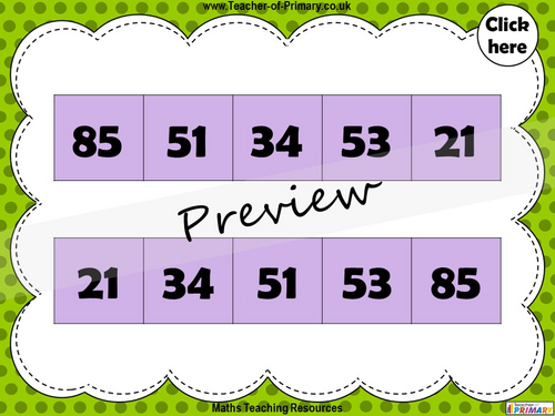 Ordering Objects and Numbers - Year 2 | Teaching Resources