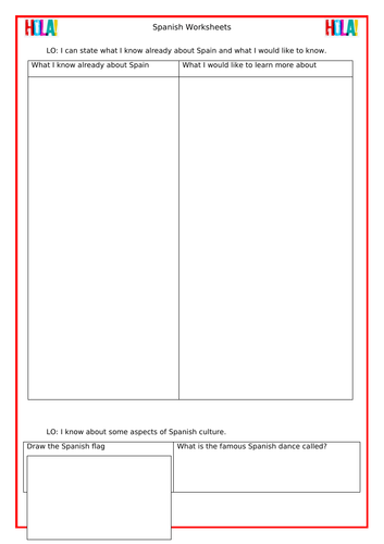 Autumn Terms Spanish Worksheets | Teaching Resources