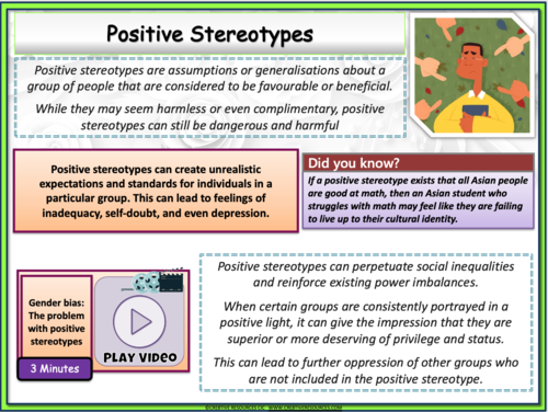 Breaking down Stereotyping | Teaching Resources