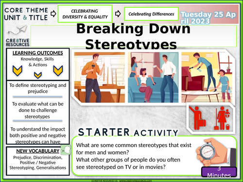 Breaking down Stereotyping | Teaching Resources