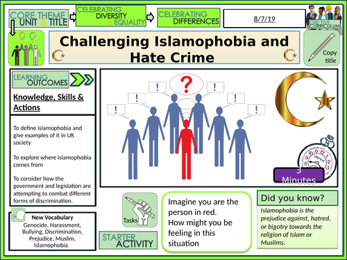 Islamopbobia + Hate Crime PSHE | Teaching Resources