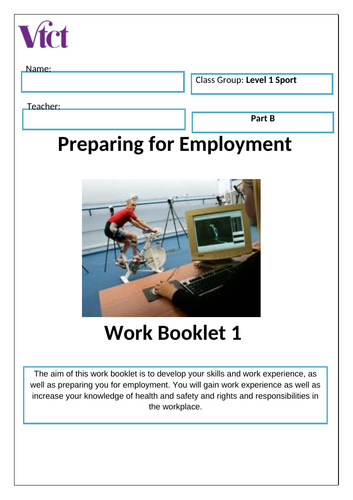 VTCT Level 1 workbooks to meet the whole spec | Teaching Resources