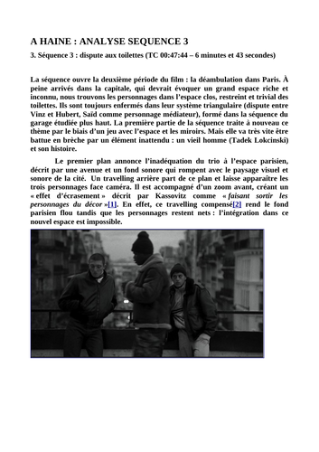 Study Pack La Haine | Teaching Resources