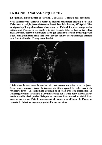 Study Pack La Haine | Teaching Resources